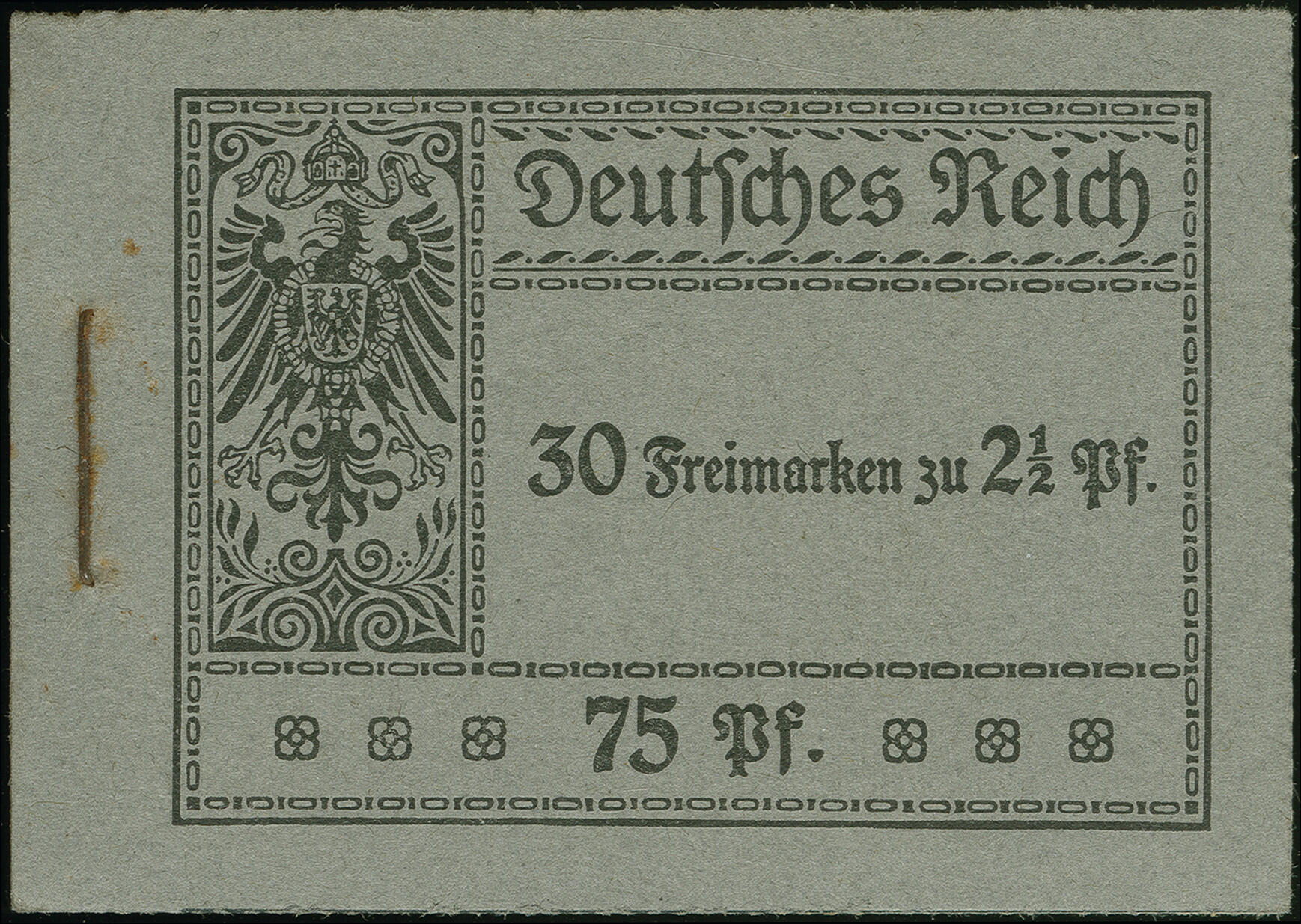 Philasearch.com - German Empire, Germania with watermark, Michel MH6A