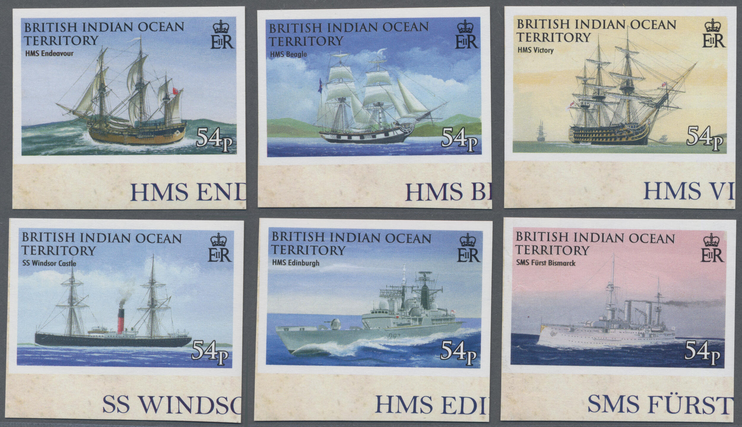 Philasearch.com - British Indian Ocean territories, Michel Imperf