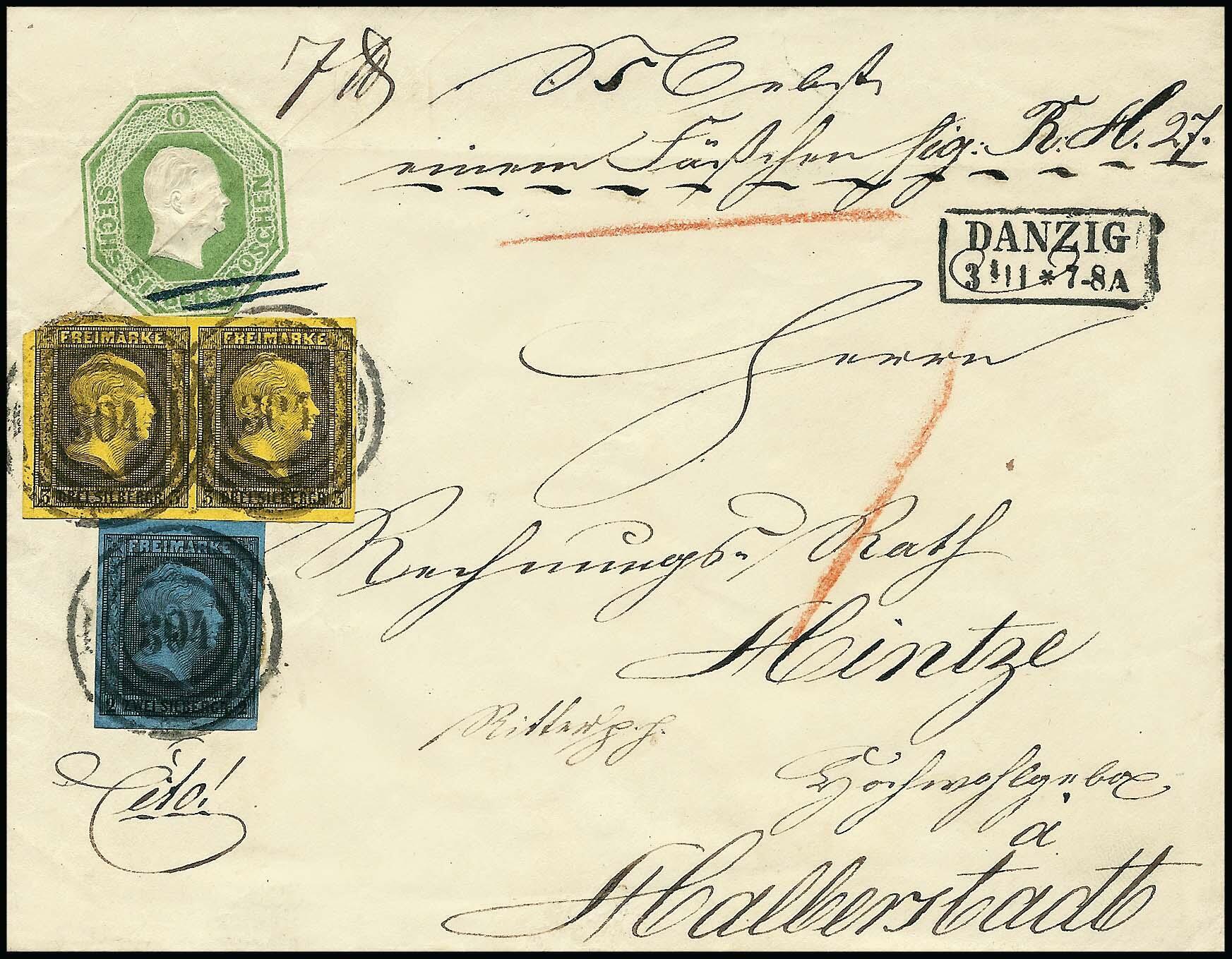 Philasearch.com - Altdeutschland Preussen, Michel 3,4a(2),U6B