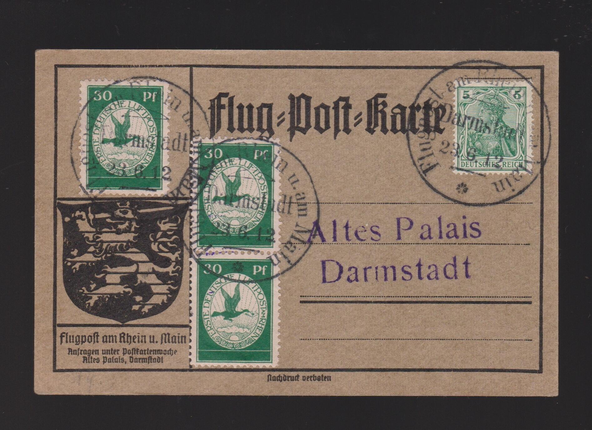 Philasearch.com - German Empire, Germania with watermark, Michel 3x III ...