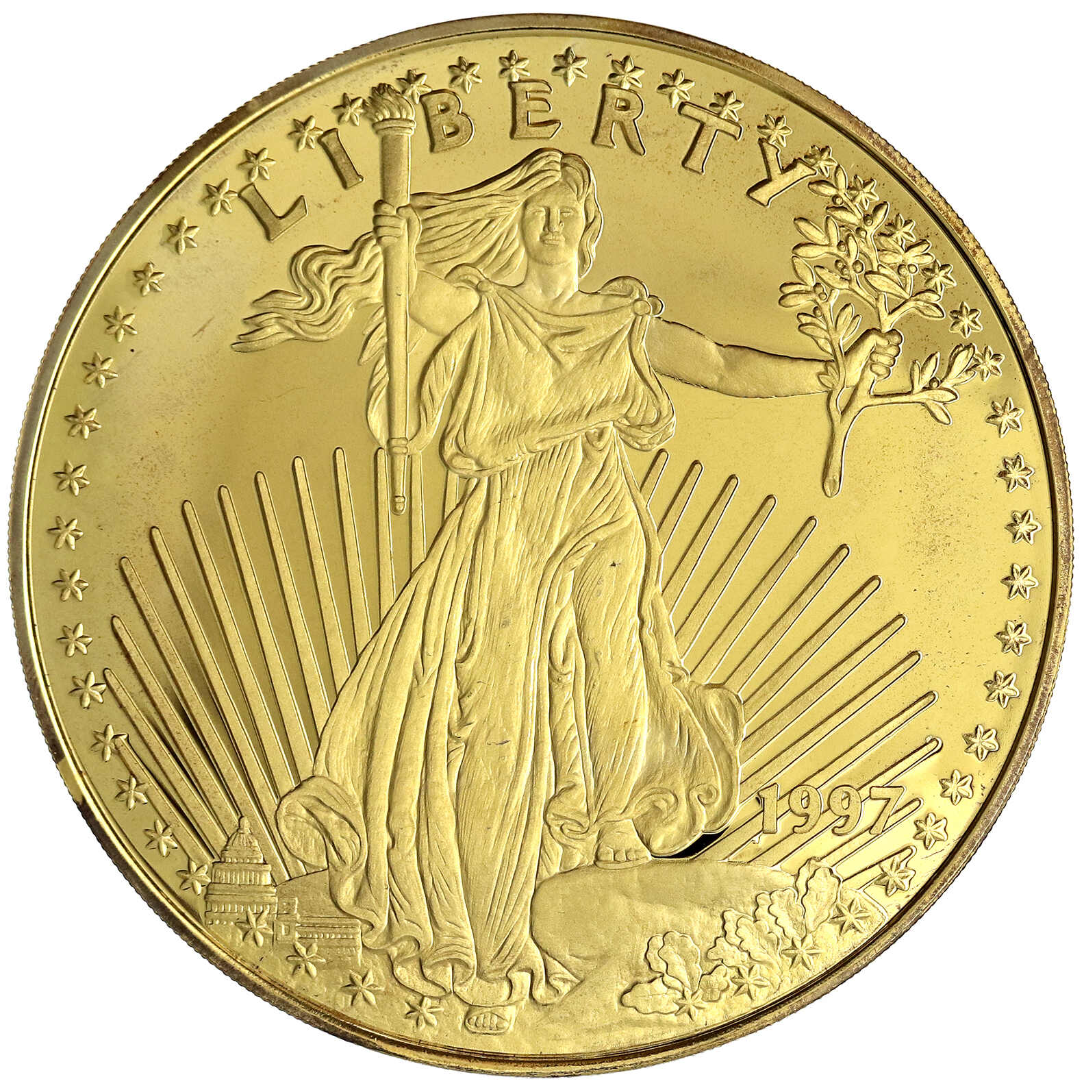 Giant Quarter-Pound Golden Eagle 1997 | Barnebys