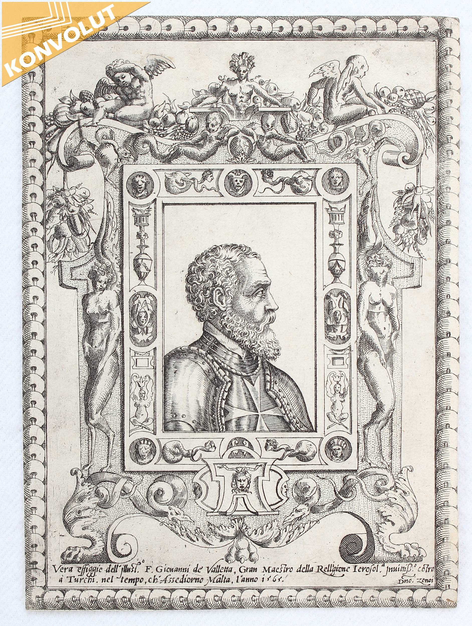 Porträt von J. de la Valette. Zenoi / Ca. 45 Bll. - auctions & price ...