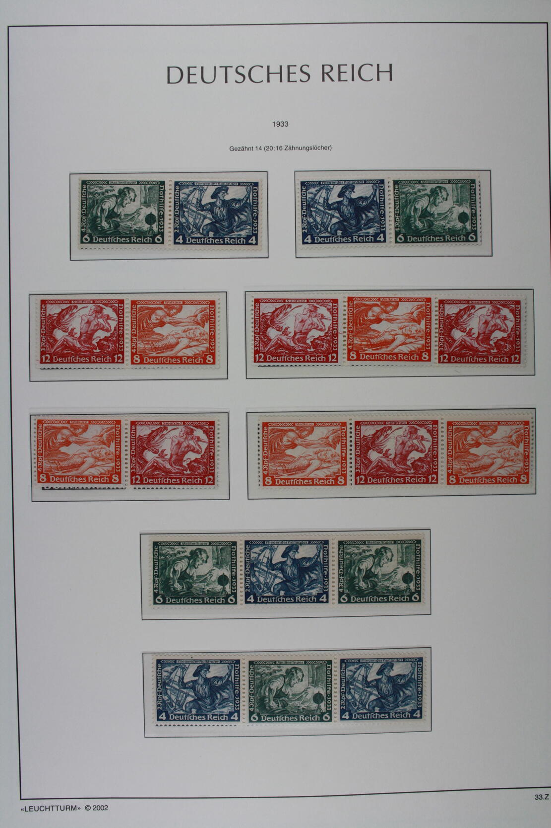 Stamp Auction - deutsches reich zusammendrucke - 5th Auction, lot 3456